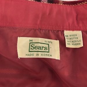 Sears | Shirts | Vintage Sears Plaid Flannel Shirt | Poshmark